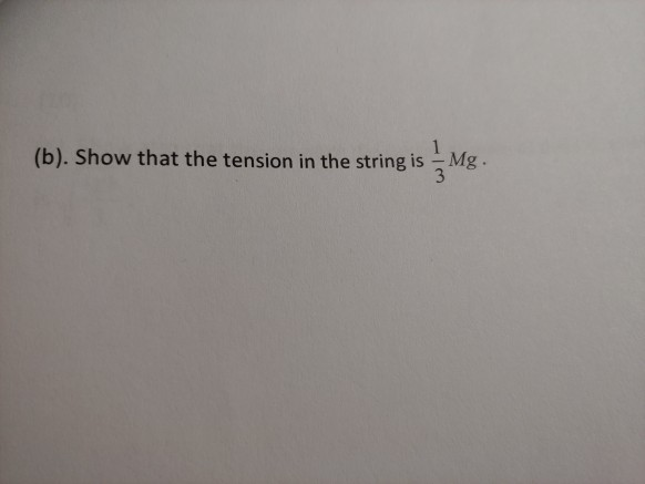 Solved A string wound around a uniform disc of mass M and | Chegg.com