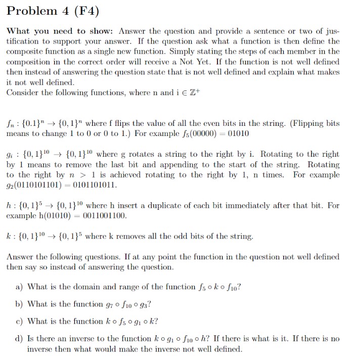 Solved Problem 4 (F4)What you need to show: Answer the | Chegg.com