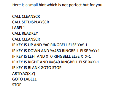Solved Microprocessors Midterm Project Write an Assembly | Chegg.com