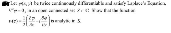 Solved Let p(x, y) be twice continuously differentiable and | Chegg.com