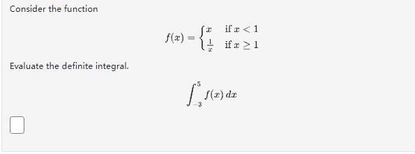 Solved Consider the function f(x)={xx1 if x