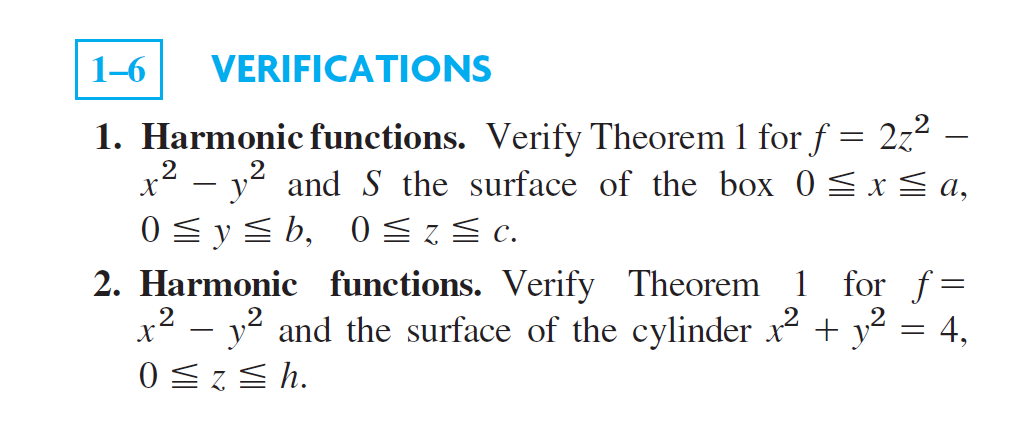 1. Harmonic functions. Verify Theorem 1 for f=2z2− | Chegg.com