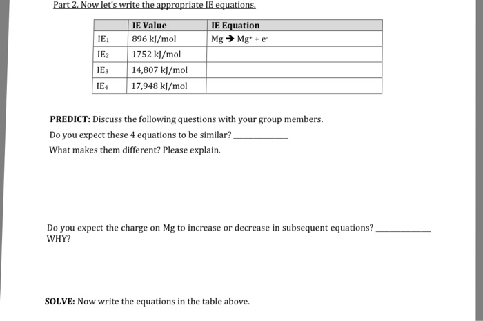 Solved Part 2. Now let's write the appropriate IE equations | Chegg.com