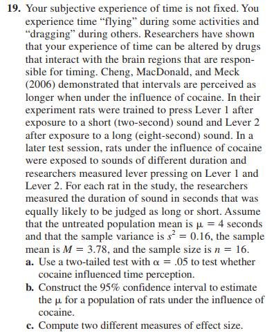 Solved 9. Your subjective experience of time is not fixed. | Chegg.com