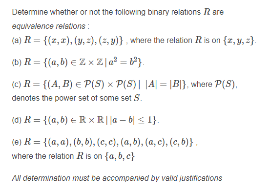 Solved Determine whether or not the following binary | Chegg.com