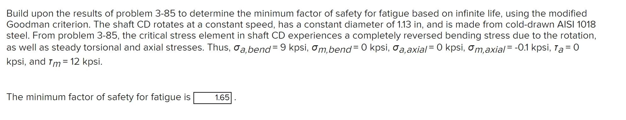 Solved Build Upon The Results Of Problem 3 85 To Determine