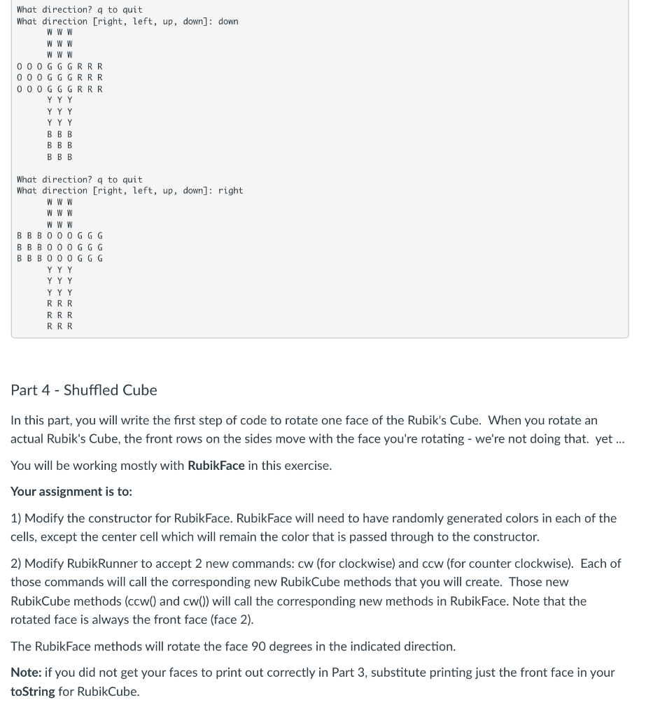 Rubik's Cube Simulator | Chegg.com
