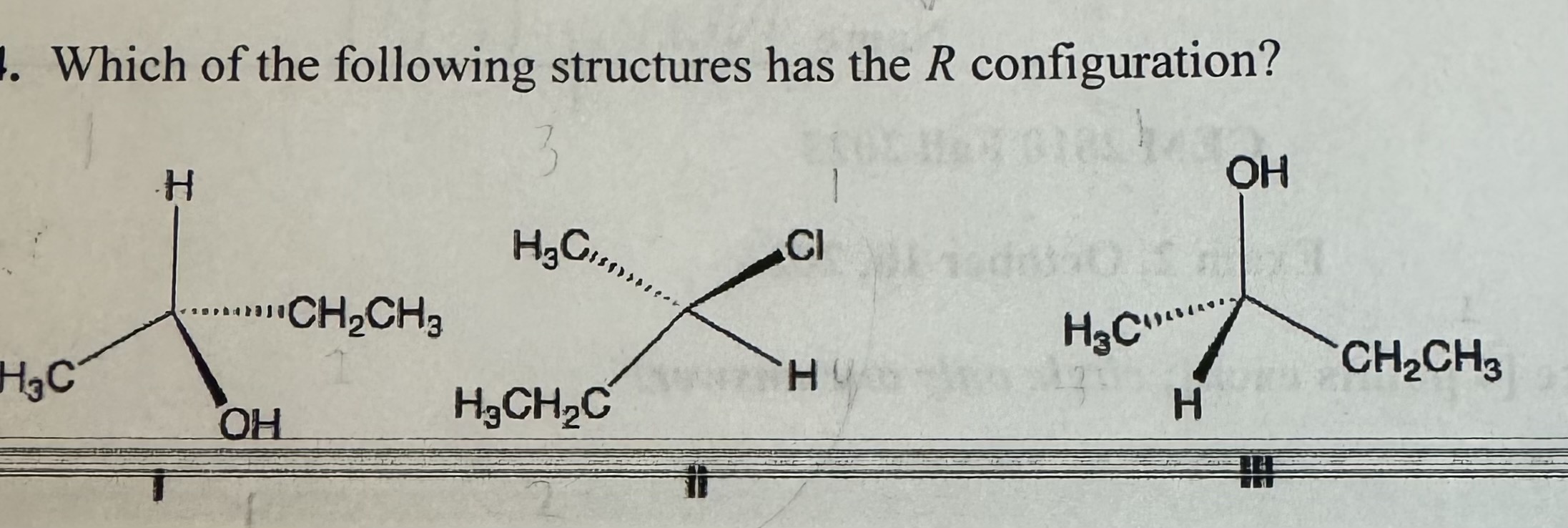 Solved which of the following strcutures has the R | Chegg.com