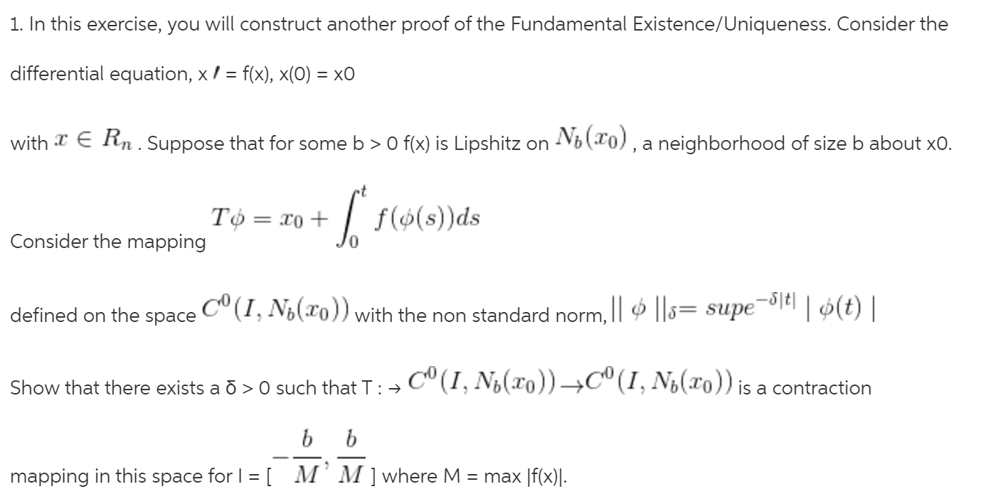 Solved Hint: contraction mapping definition: Let v be a | Chegg.com