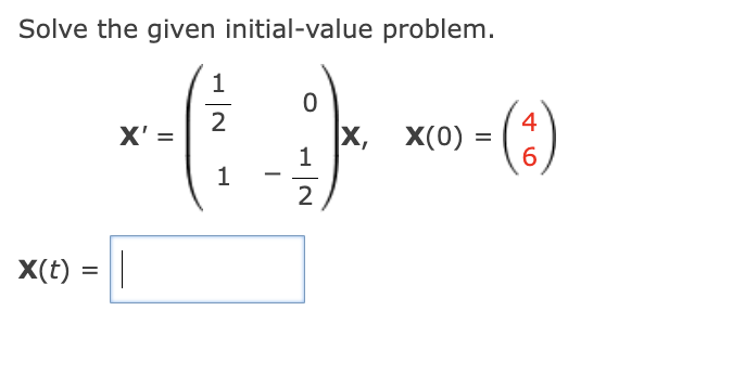 Solved Solve the given initial-value problem. | Chegg.com