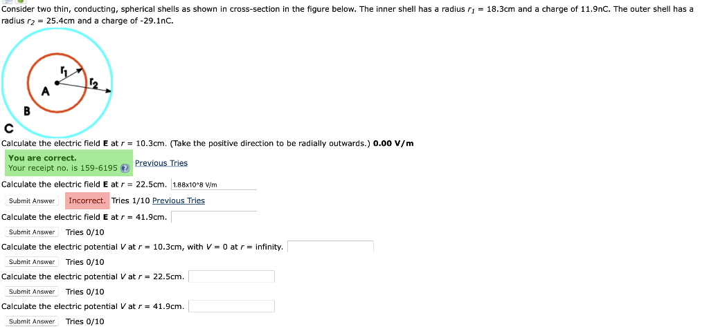 Solved Consider two thin, conducting, spherical shells as | Chegg.com