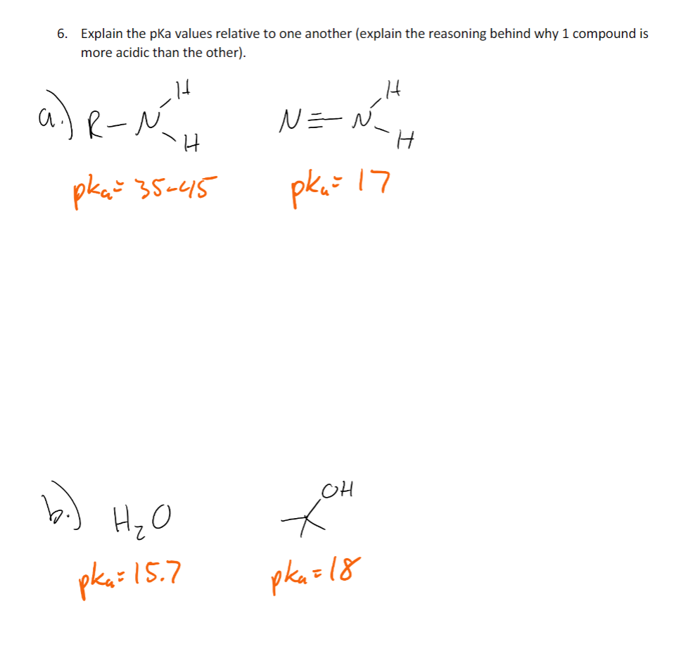 Solved Explain the pKa values relative to one another | Chegg.com