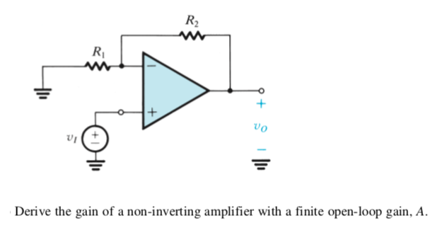 Investing Amplifier Open Loop Gain For Amplifier