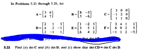 Solved In Problems 5.21 through 5.26 , let | Chegg.com