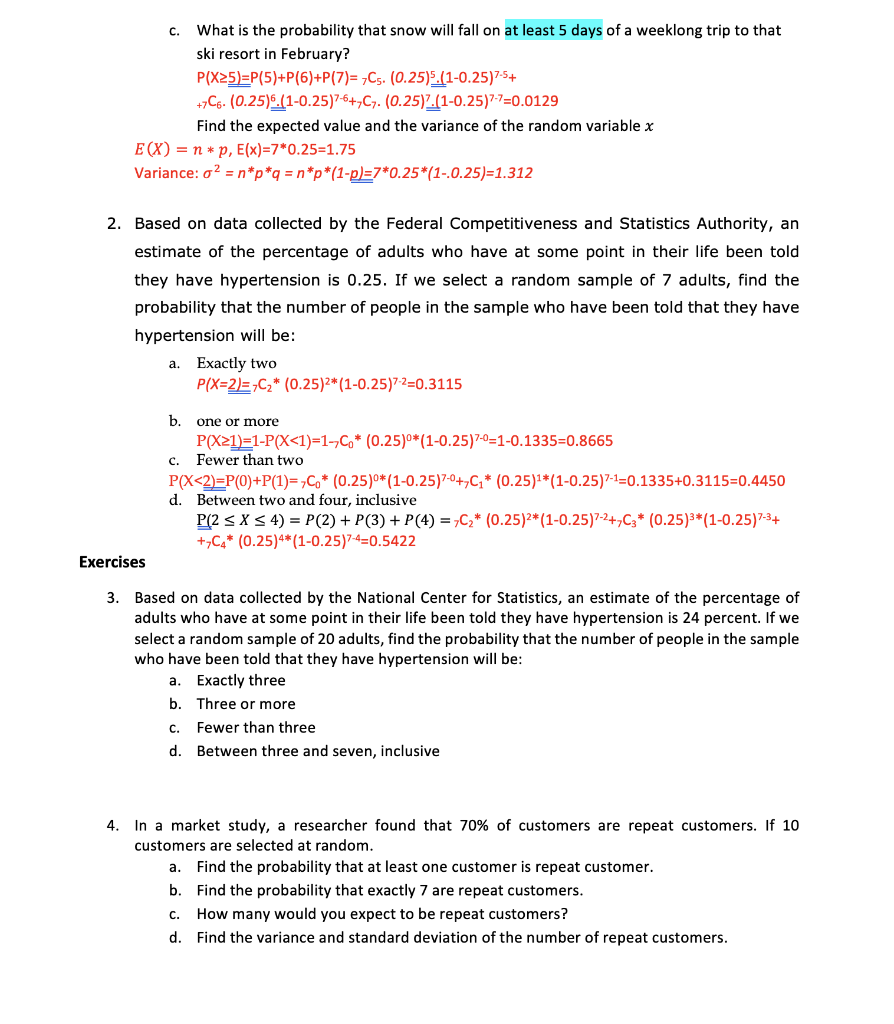 Solved I. In the experiment of tossing a coin 3 times and | Chegg.com