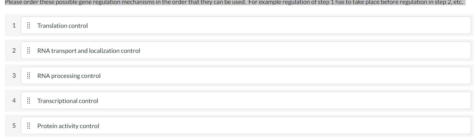Solved 1 ::: Translation control 2 :: RNA transport and | Chegg.com