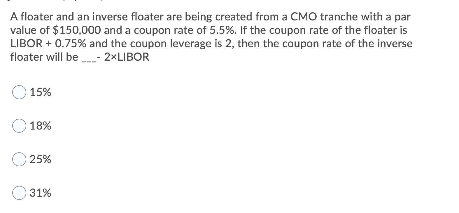 Solved A floater and an inverse floater are being created | Chegg.com