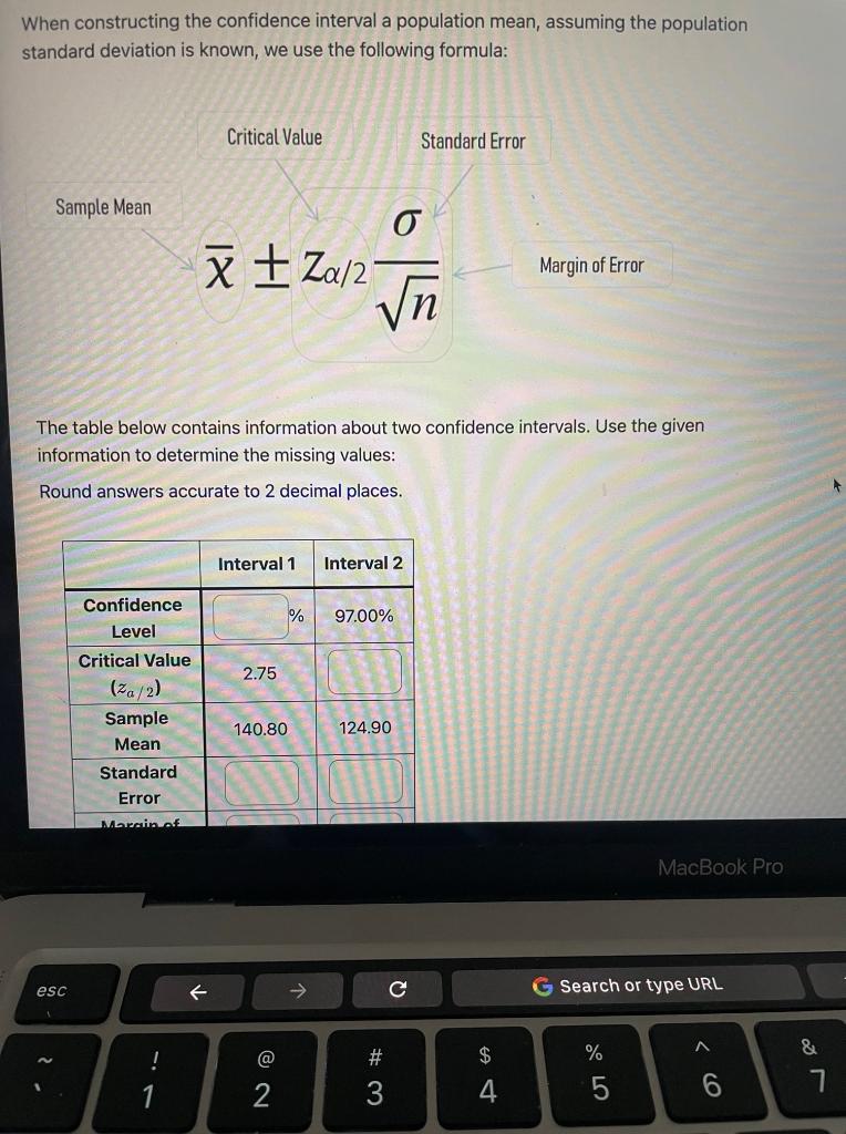 Solved When constructing the confidence interval a | Chegg.com