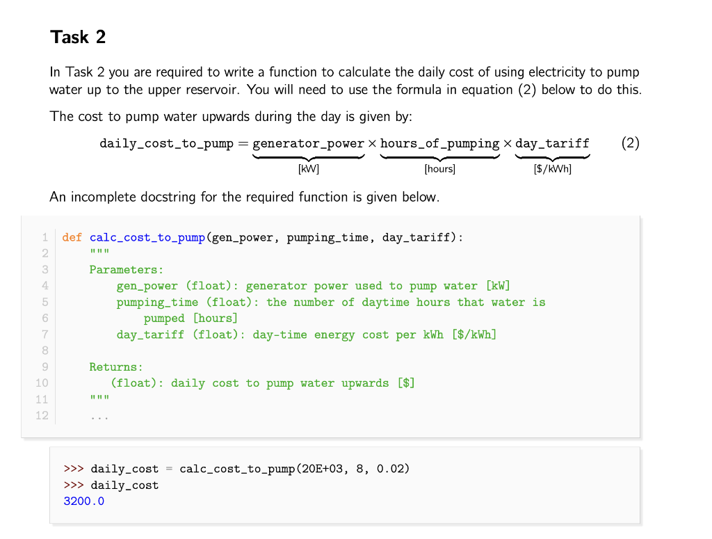 Solved In Task 2 you are required to write a function to | Chegg.com