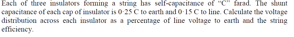 Solved Each of three insulators forming a string has | Chegg.com
