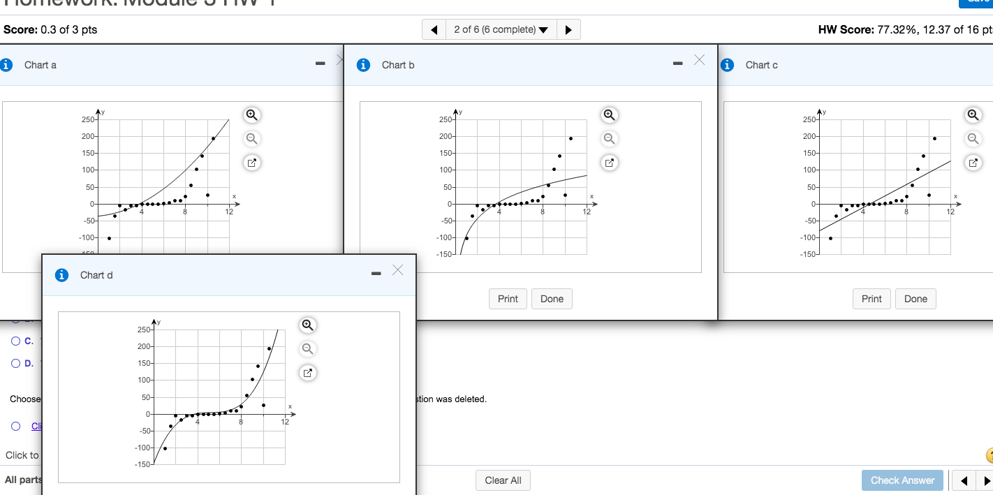 Solved Each table in the accompanying Line Fit data contains | Chegg.com