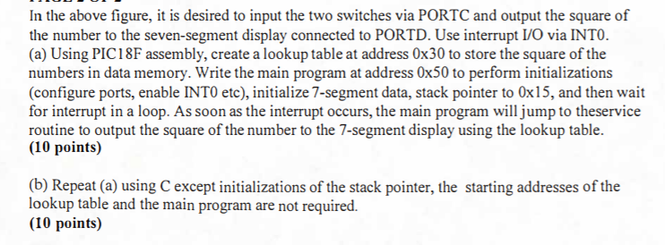 In the above figure, it is desired to input the two | Chegg.com