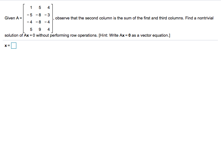 Solved Describe the possible echelon forms of the following | Chegg.com