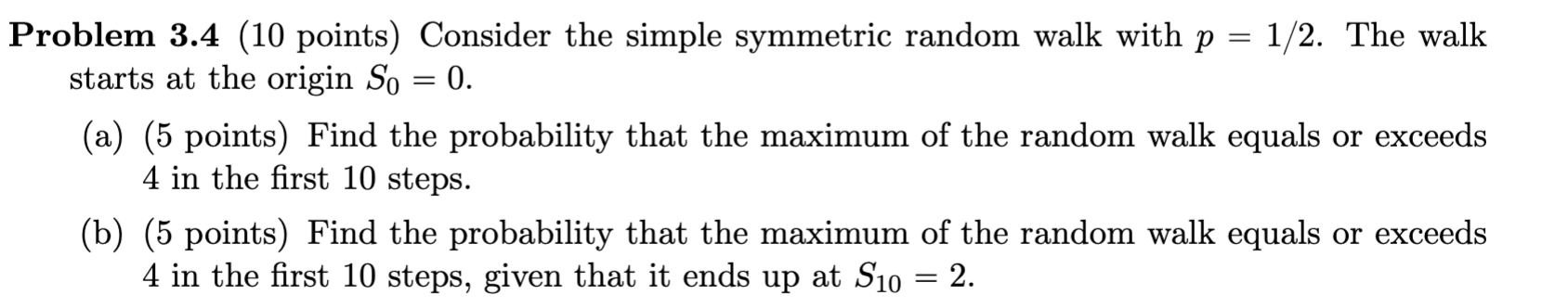Solved Problem 34 10 Points Consider The Simple Symmetric 