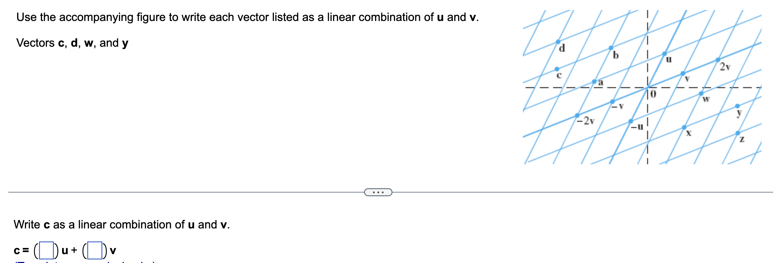 Solved Use the accompanying figure to write each vector | Chegg.com