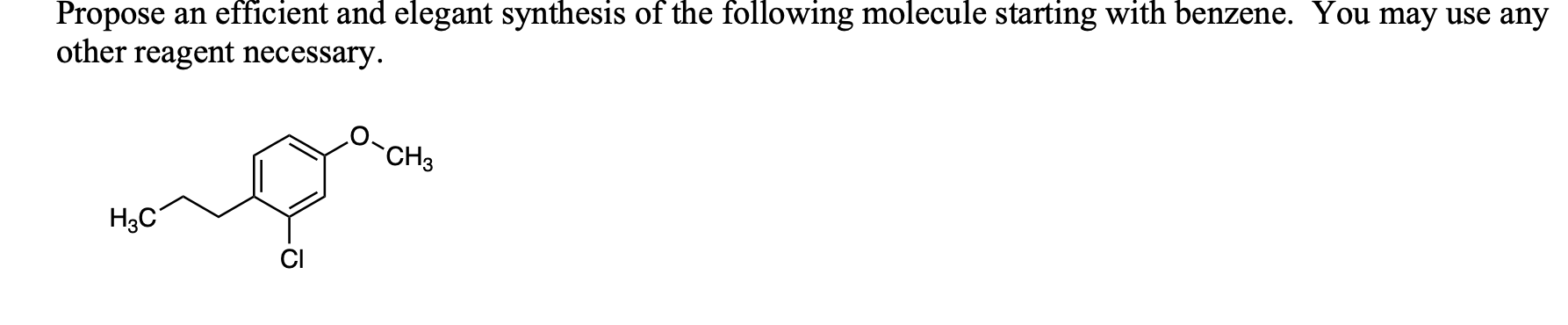 Solved Propose an efficient and elegant synthesis of the | Chegg.com
