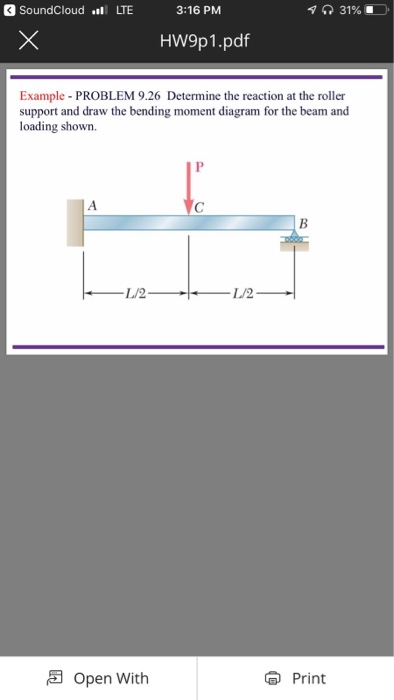 Solved 3SoundCloud LTE 3:16 PM HW9p1.pdf Example PROBLEM | Chegg.com