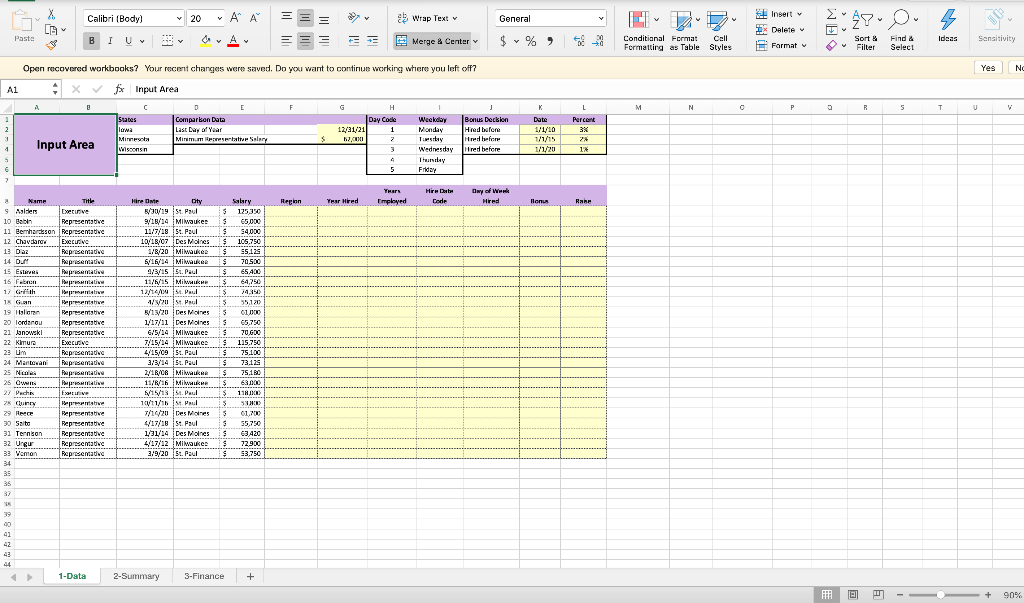 Solved Project Description:Grader - Instructions Excel 2019 | Chegg.com