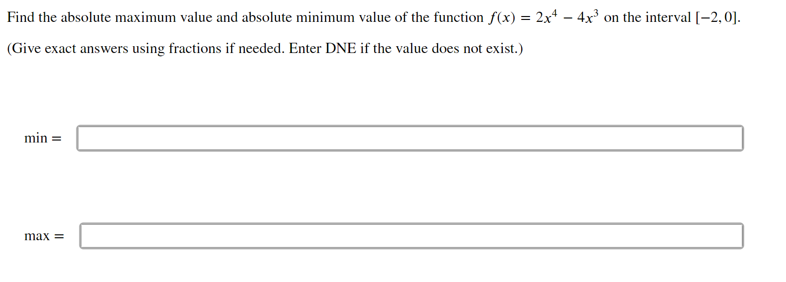 Solved Find the absolute maximum value and absolute minimum | Chegg.com
