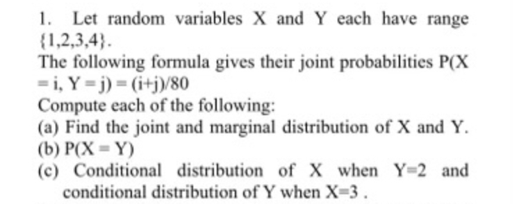 Solved Let random variables x and Y each have | Chegg.com Solved Let random variables x and Y each have | Chegg.com