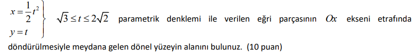 Solved The curve structure given by the parametric | Chegg.com
