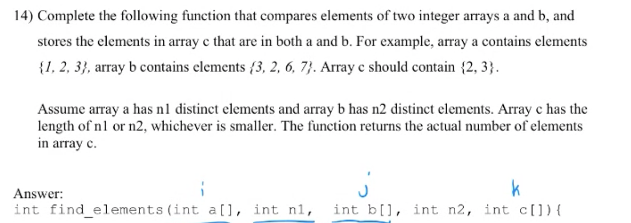 Solved 14) Complete the following function that compares | Chegg.com
