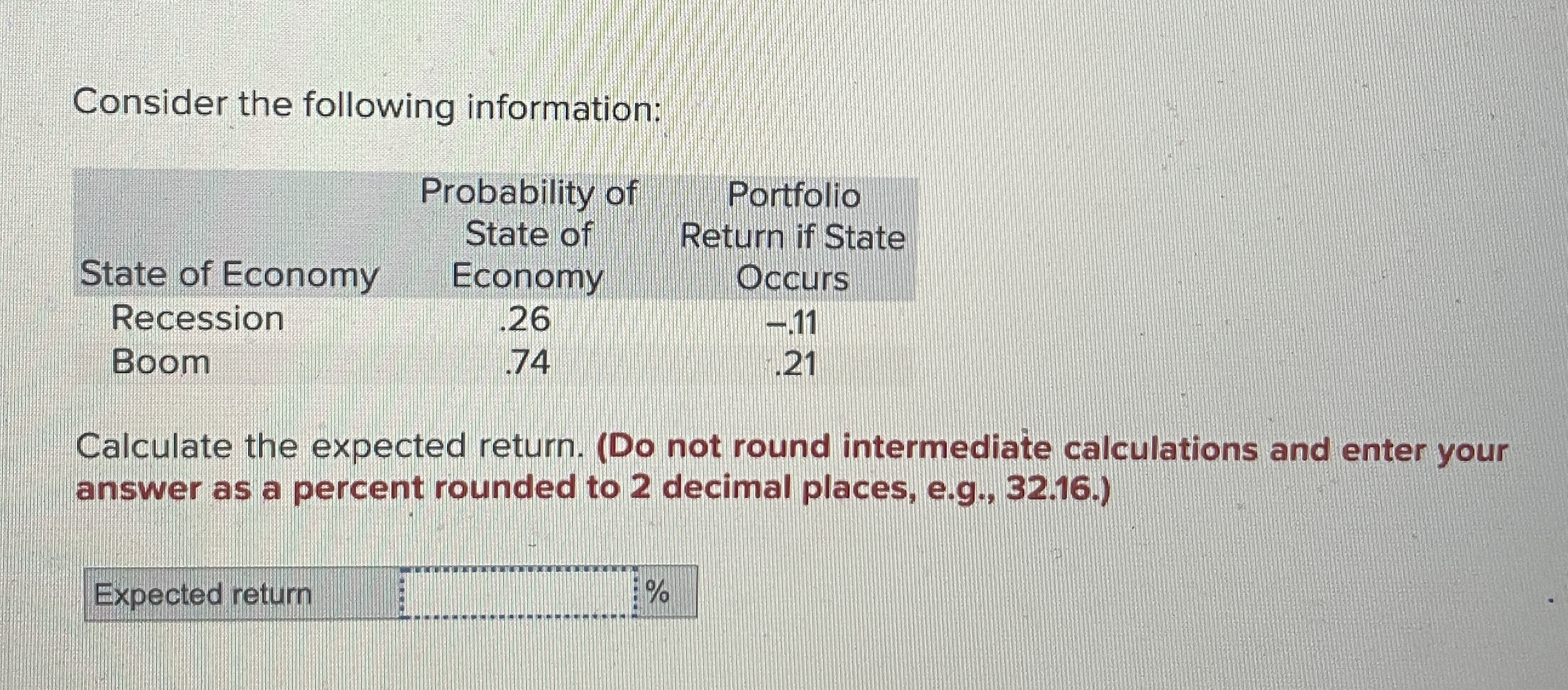 Solved Consider the following information:Calculate the | Chegg.com