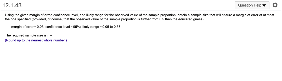 Solved Using the given margin of error, confidence level, | Chegg.com