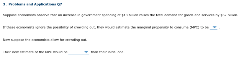 Solved 3. Problems and Applications Q7 Suppose economists | Chegg.com
