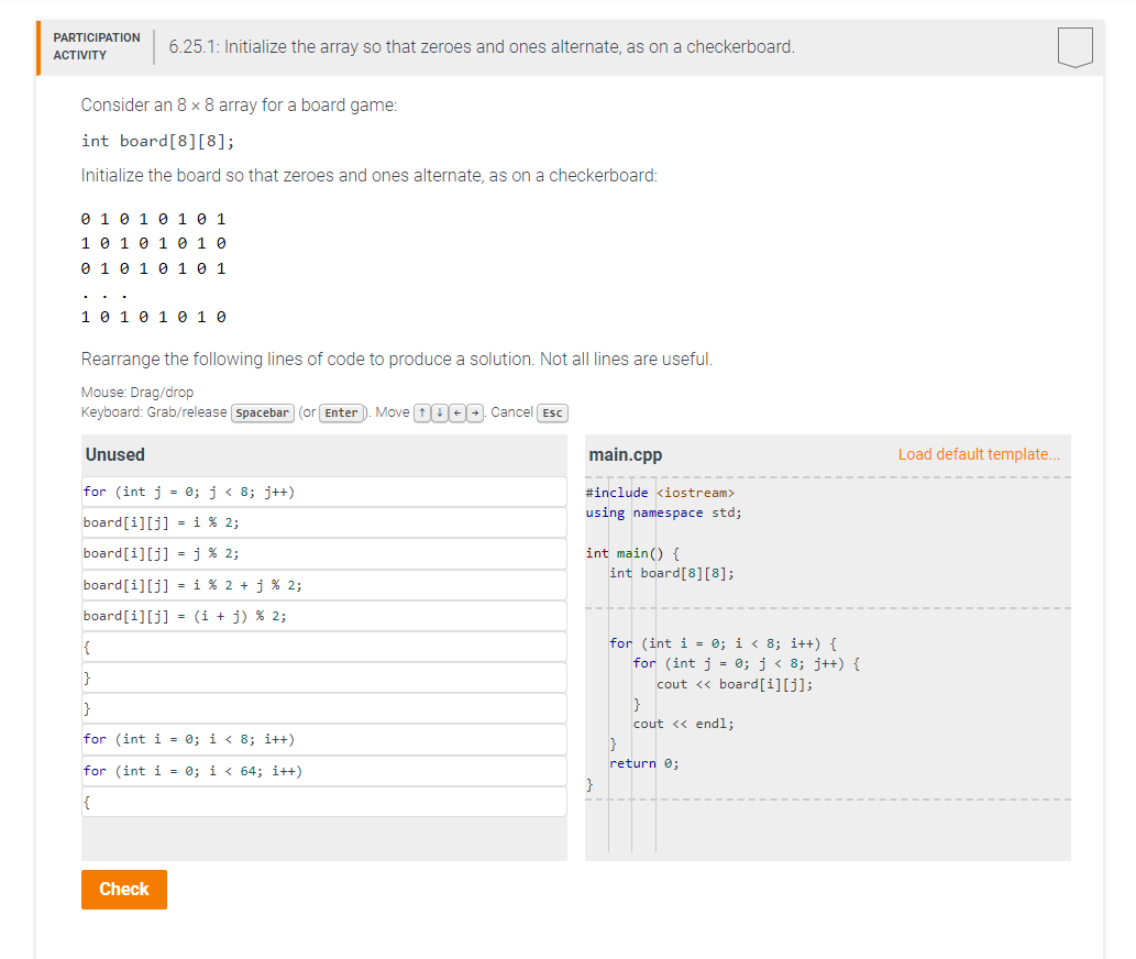 Solved 01000101 10101010 01010101 10101010 Rearrange the | Chegg.com