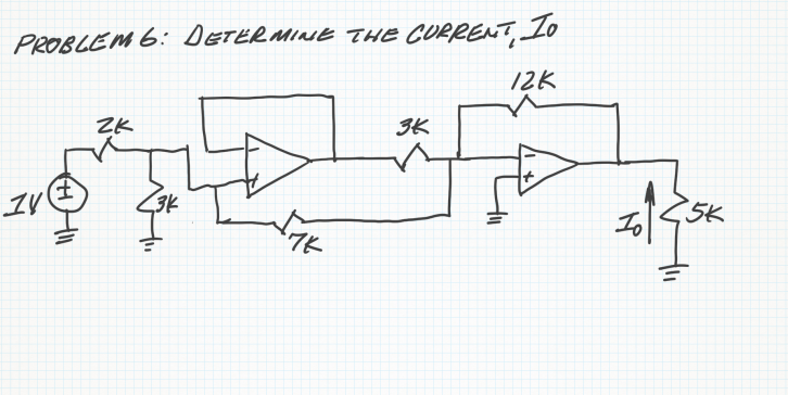 Solved PROBLEM 6: DETERMINE THE CURRENT, IO | Chegg.com