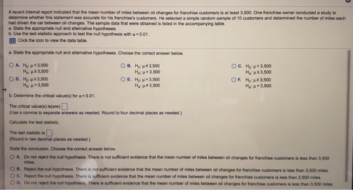 Solved A recent internal report indicated that the mean | Chegg.com