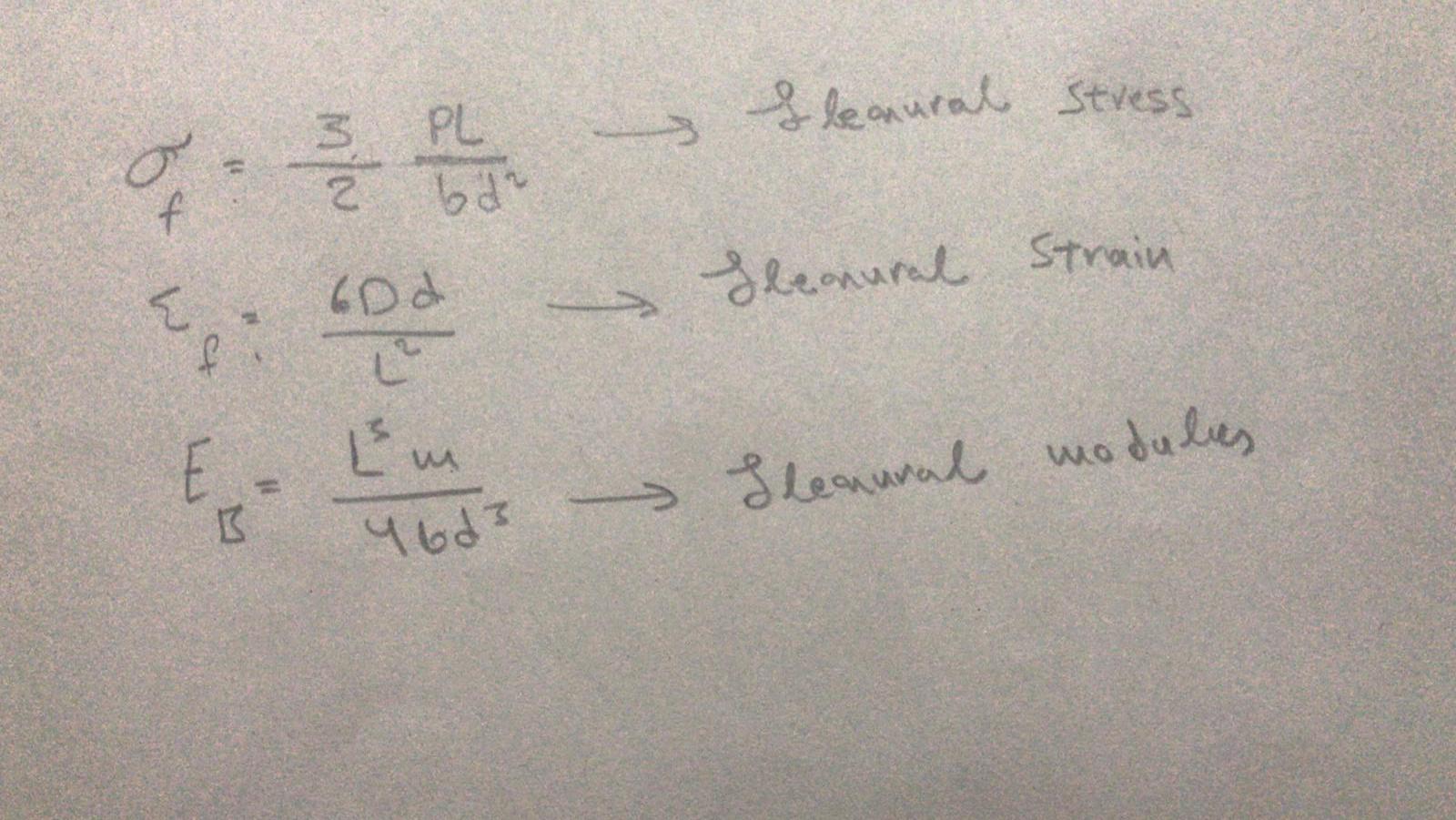 Solved please calculate flexural stress, flexural strain, | Chegg.com