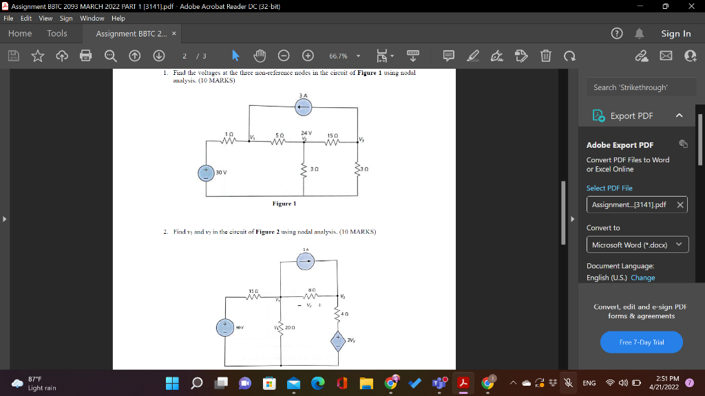 Solved Assignment BBTC 2093 MARCH 2022 PART 1 [3141].pdf - | Chegg.com