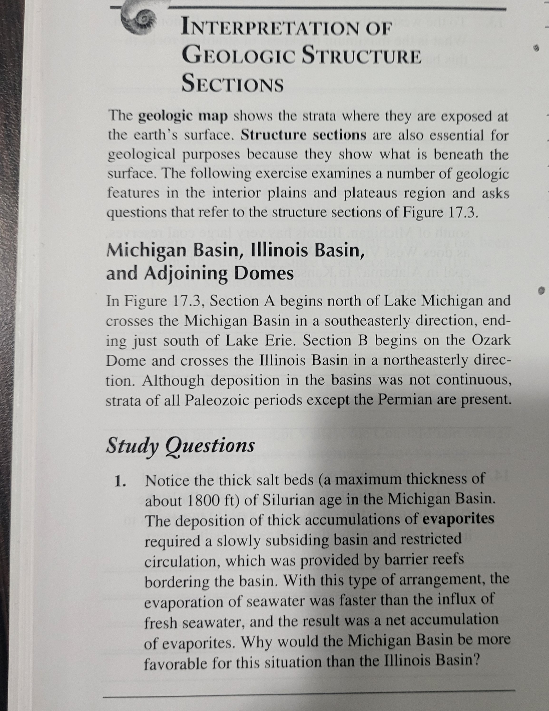 The geologic map shows the strata where they are | Chegg.com