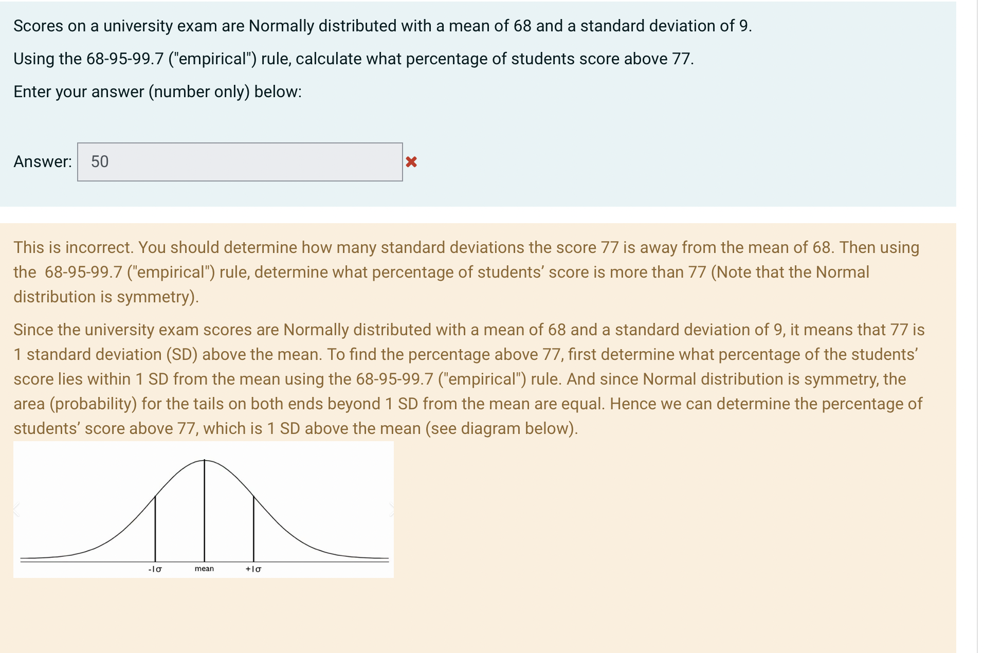 Solved Scores on a university exam are Normally distributed | Chegg.com
