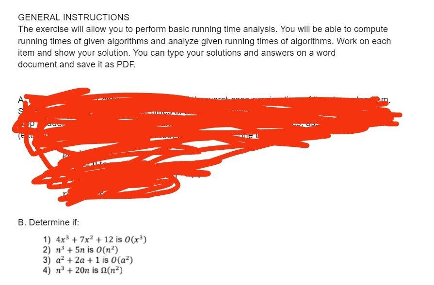 Solved GENERAL INSTRUCTIONS The exercise will allow you to | Chegg.com