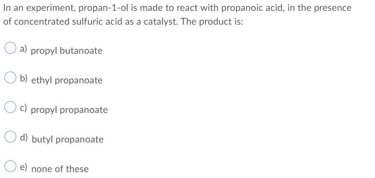 Solved When propene is treated with bromine water, Br2(1), | Chegg.com