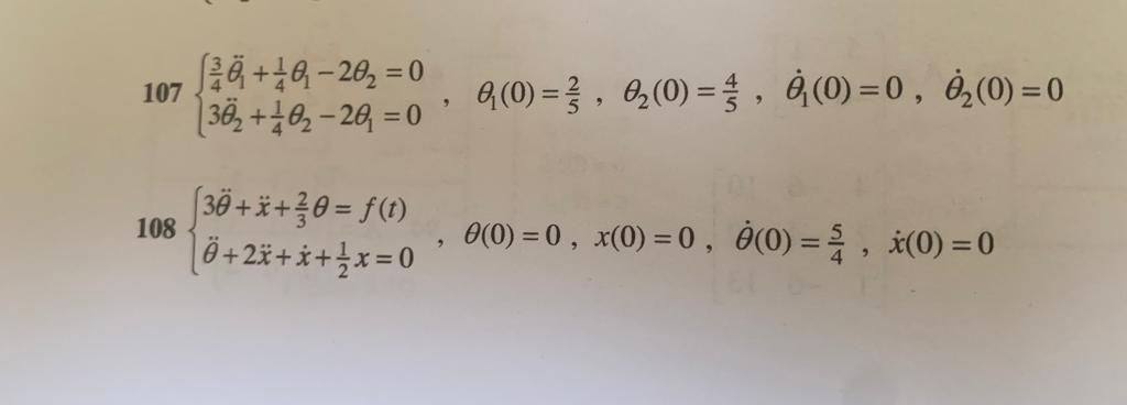 Solved State variables (Section 9.7) In Problems 101-108, | Chegg.com