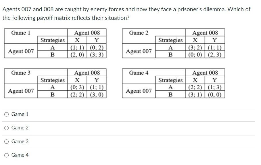 Solved Agents 007 and 008 are caught by enemy forces and now | Chegg.com